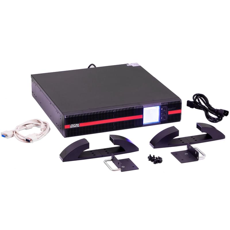 ИБП Powercom, 1000VA/1000W, AVR:160-275В, 8*C13, Black (MRT-1000SE ...