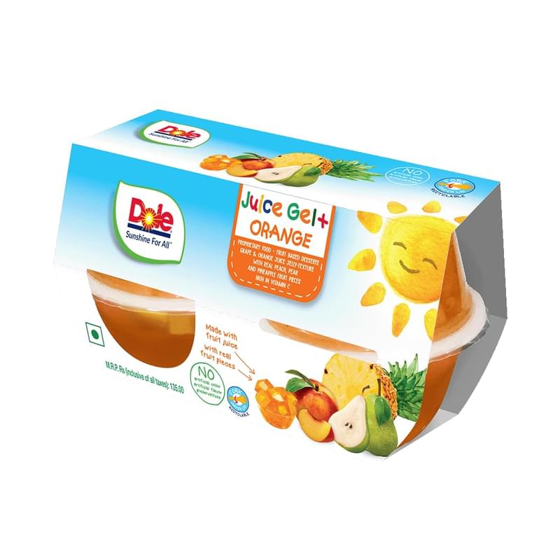 Микс из фруктов Dole Kids в желе из апельсинового сока 93 г 4 шт ...