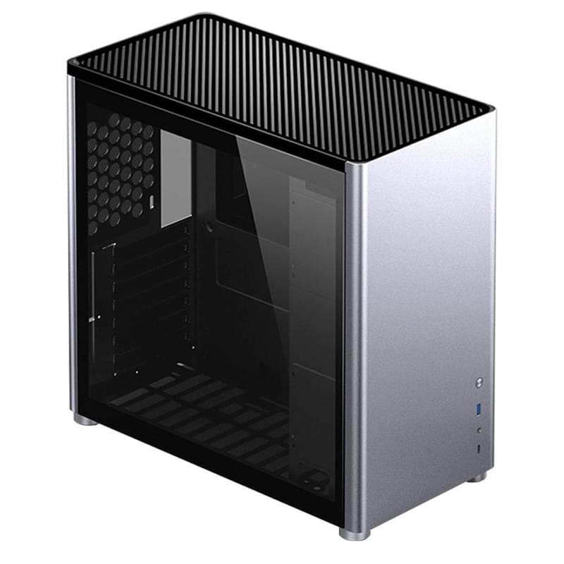 ПК корпус Jonsbo D40 MiniTower, window, Silver ATX (D40 Silver ...