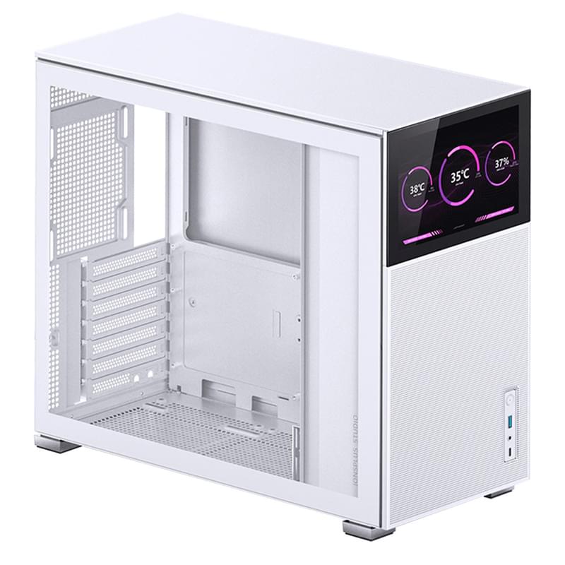 ПК корпус Jonsbo D41 MESH SCREEN MiniTower, window, White ATX (D41 MESH ...